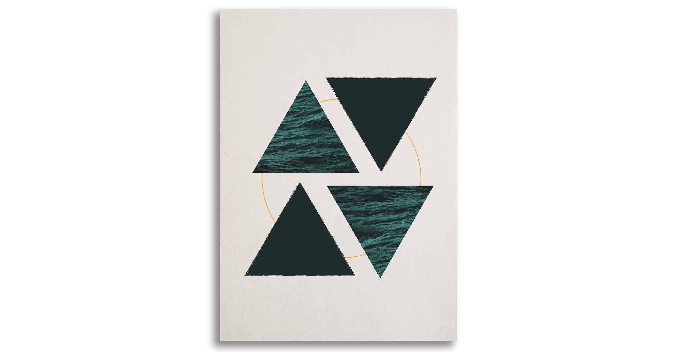 Cuadro Triángulos y océano - ELABORADOS S.A.S. NIT: 901144236-8